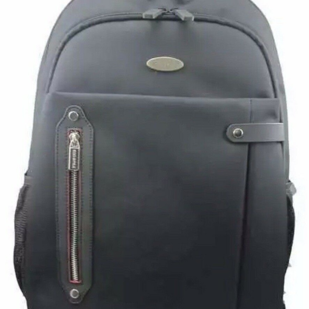 16" Laptop Backpack Black, Heavy Duty Eco Style - Gem